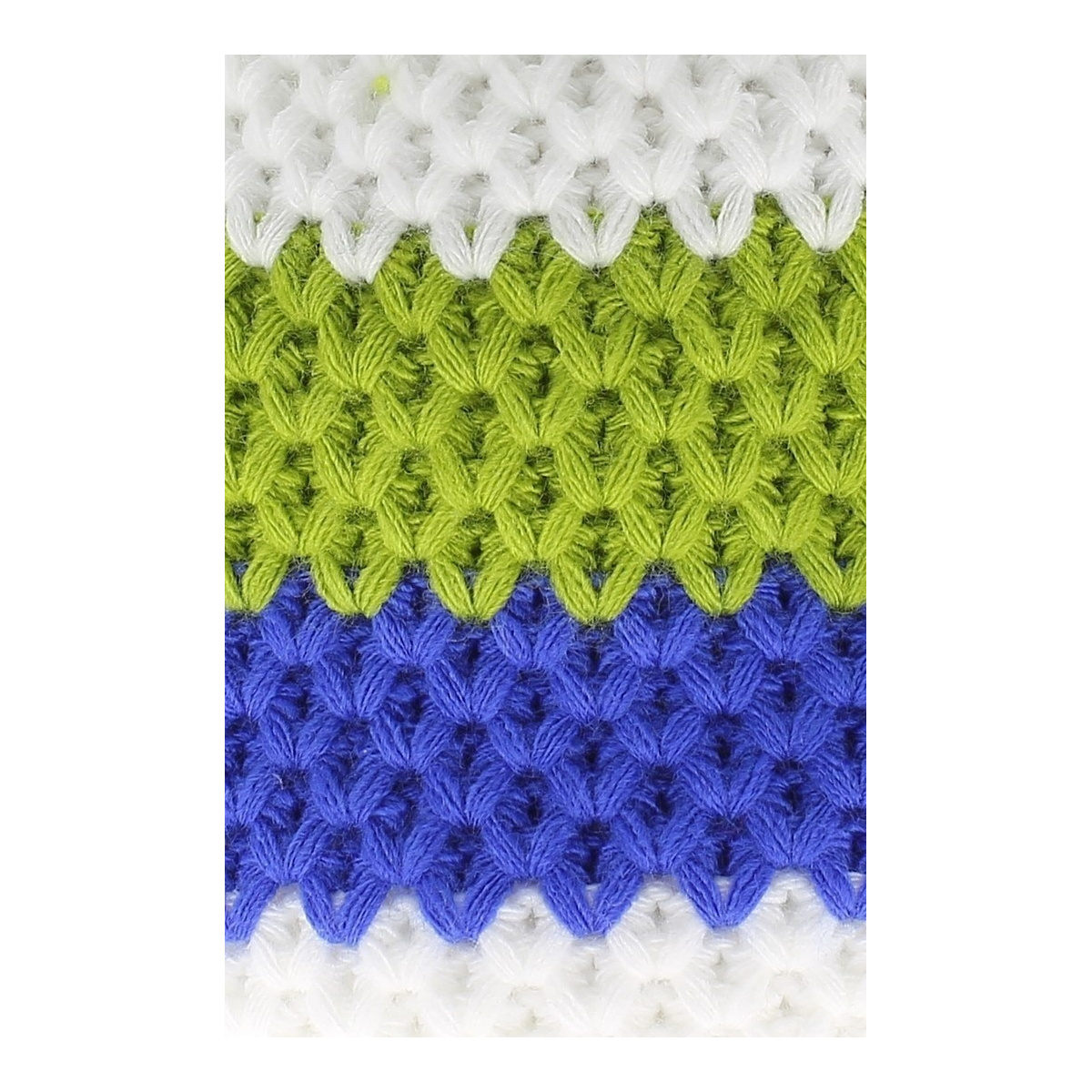 Made in France beanie White-Royal Blue-Lime Green Reference: 3964 ...