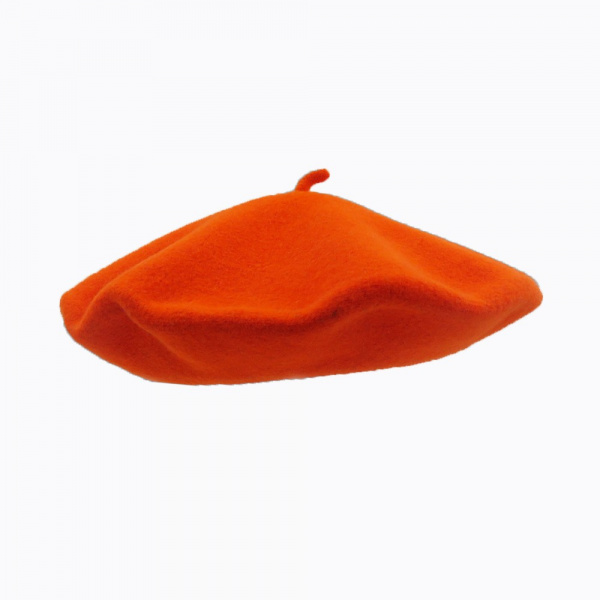 béret français - béret orange