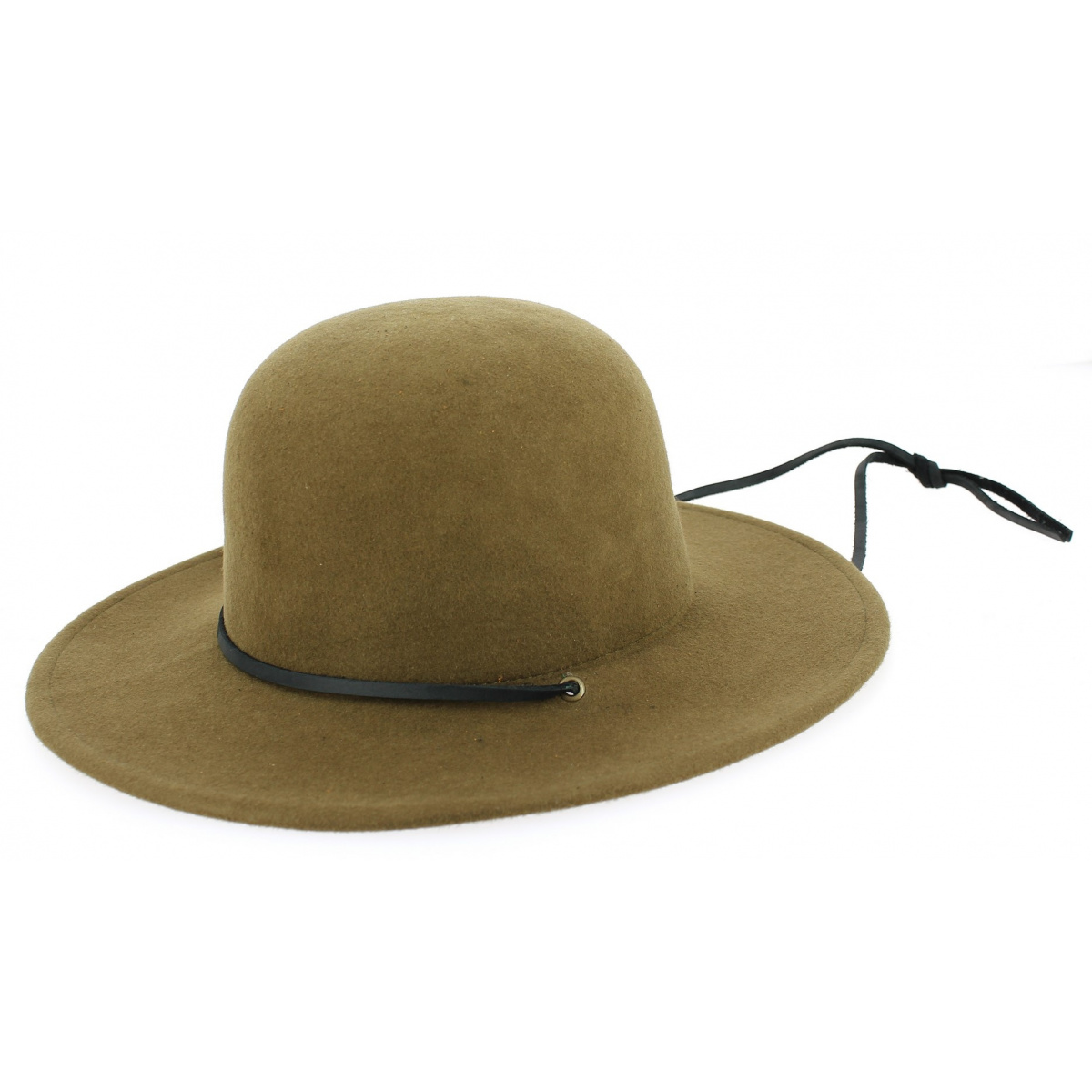 Capelina de fieltro de lana mixta Tiller Oliva/Negro- Brixton ...